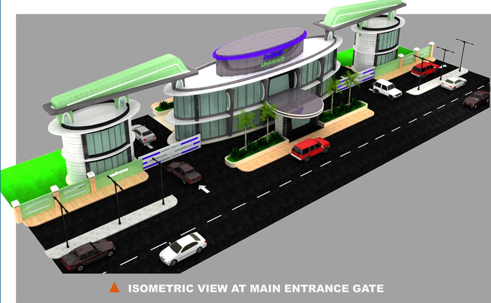 Main Gate @DIU Permanent Campus - DIU Blog